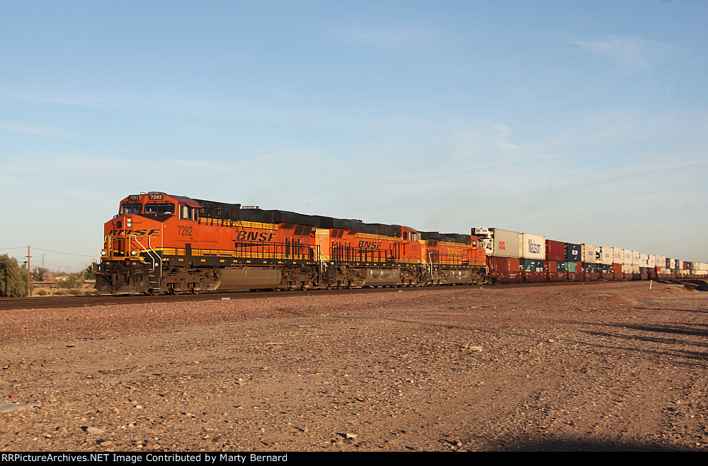 BNSF 7282, 6755, and 5507